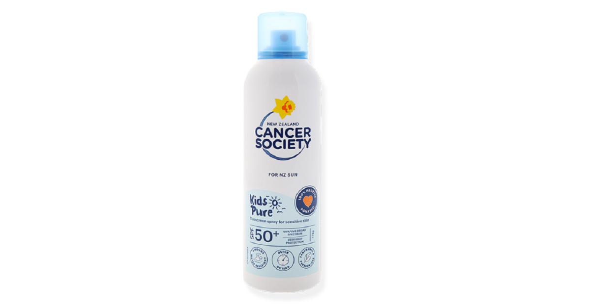 Cancer Society Sunscreen — SPF50+ Kids Pure Aerosol 175gm